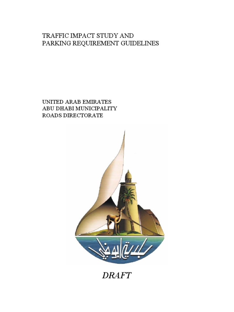 ADM Traffic Impact Study & Parking Guidelines (Draft) | PDF | Parking | Traffic