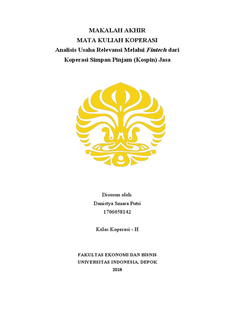 Paper UAS Koperasi | PDF
