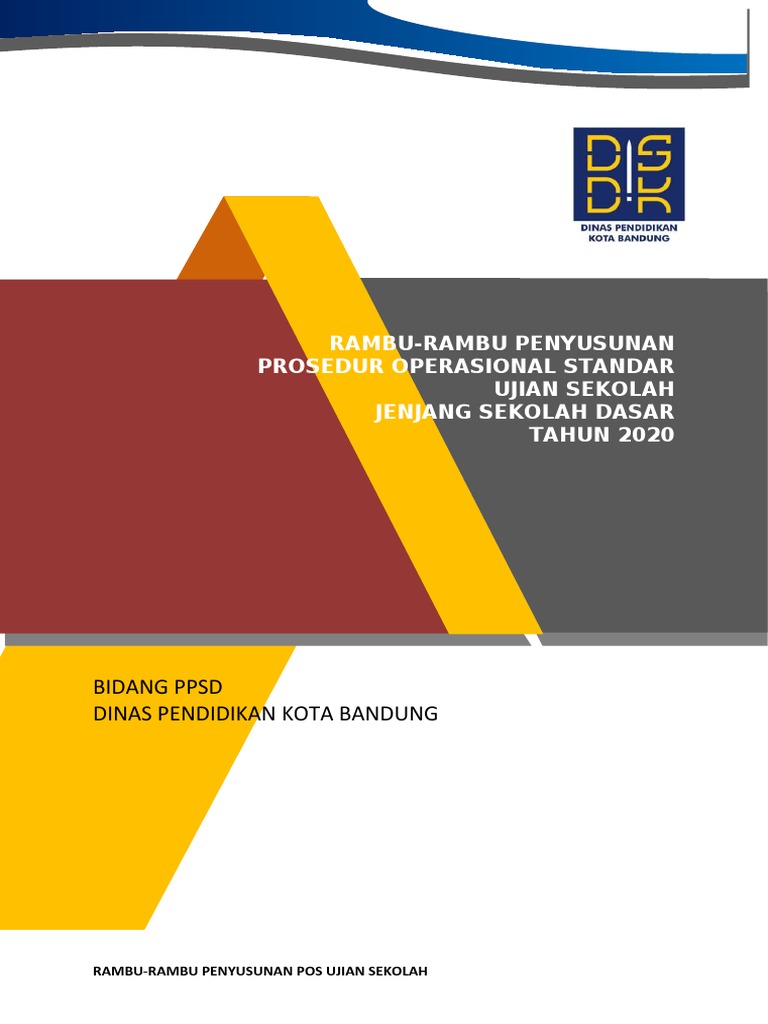 Rambu-Rambu Penyusunan Pos Ujian Sekolah | PDF