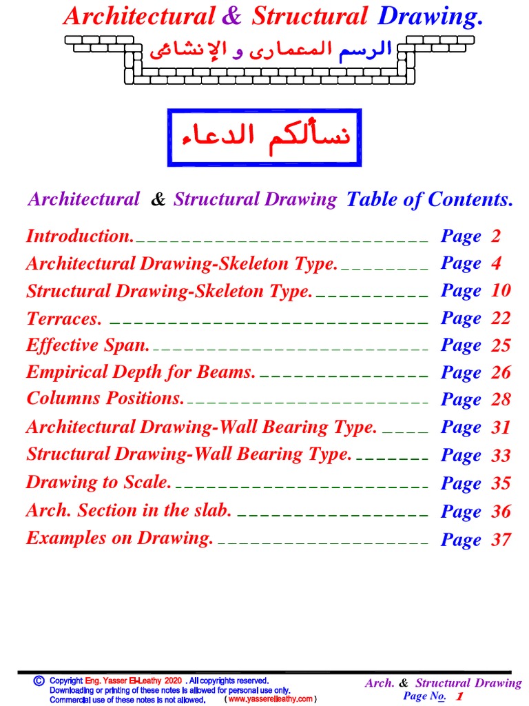02 - Architectural & Structural Drawing (2020) PDF | PDF