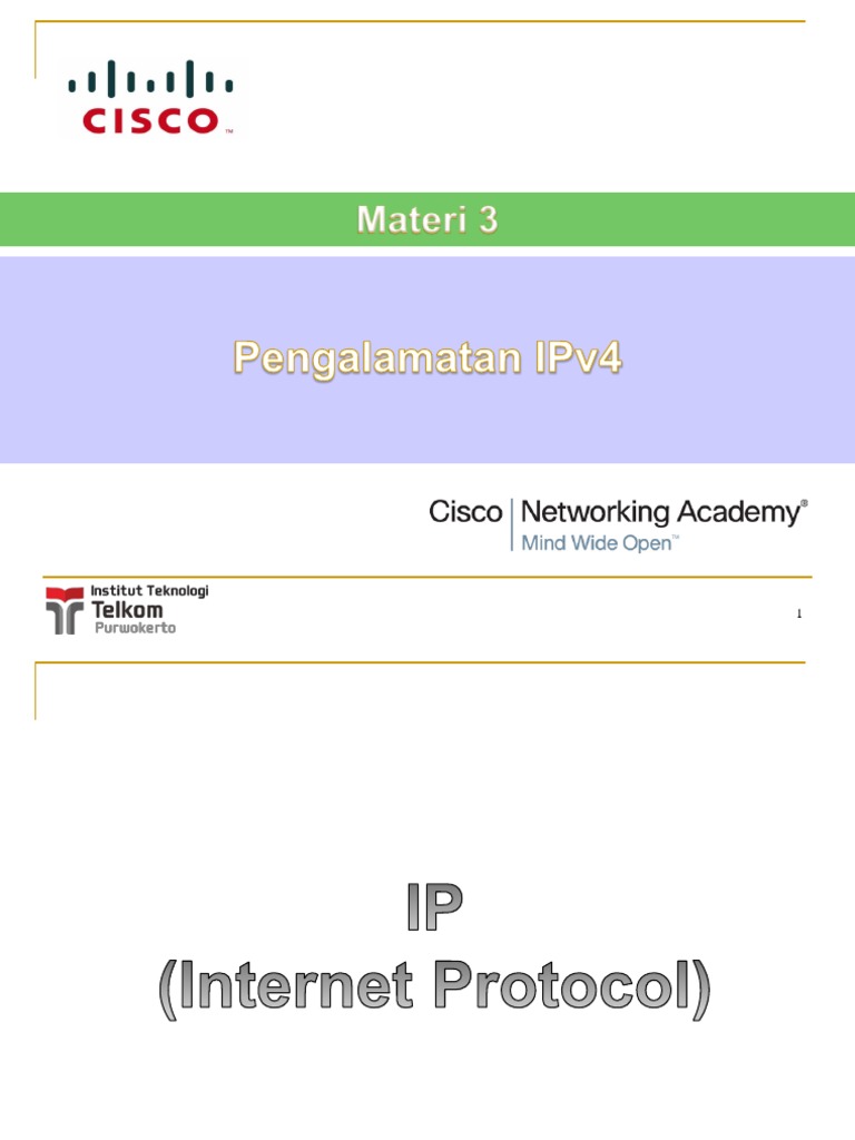 Materi 3 - Pengalamatan IPv4 | PDF