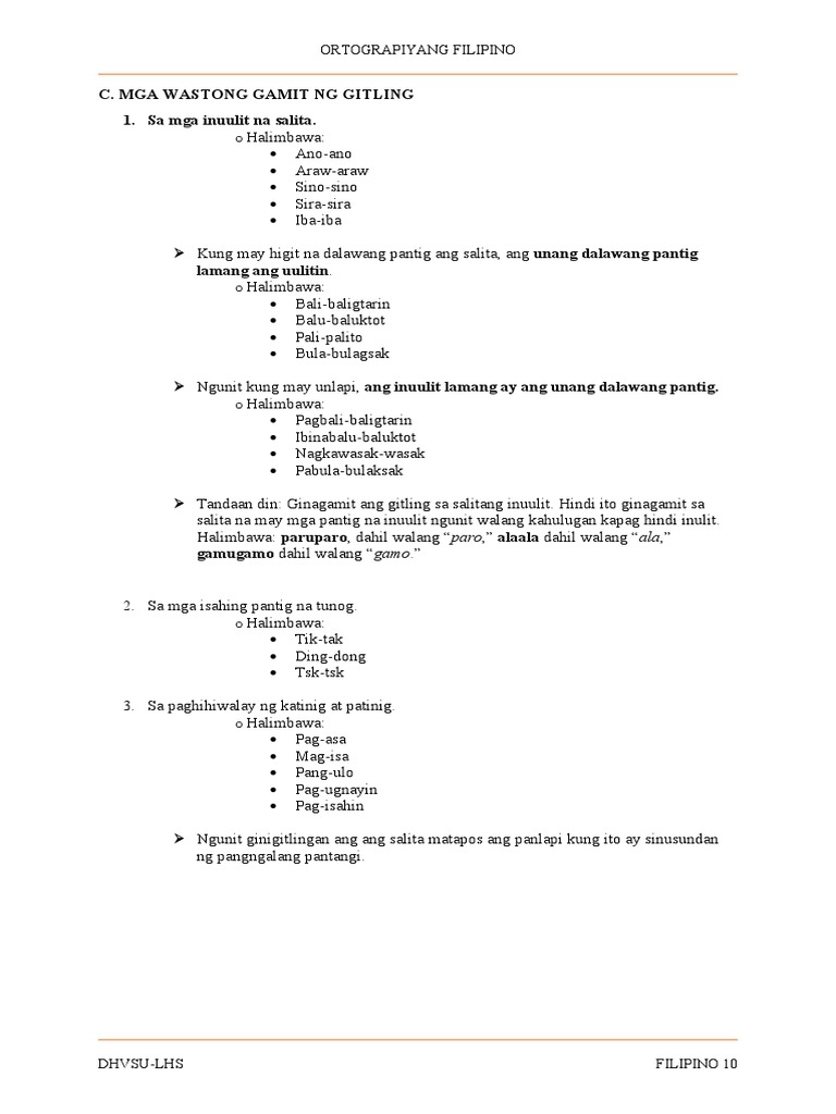 Bagong Ortograpiya Pt. 3 | PDF