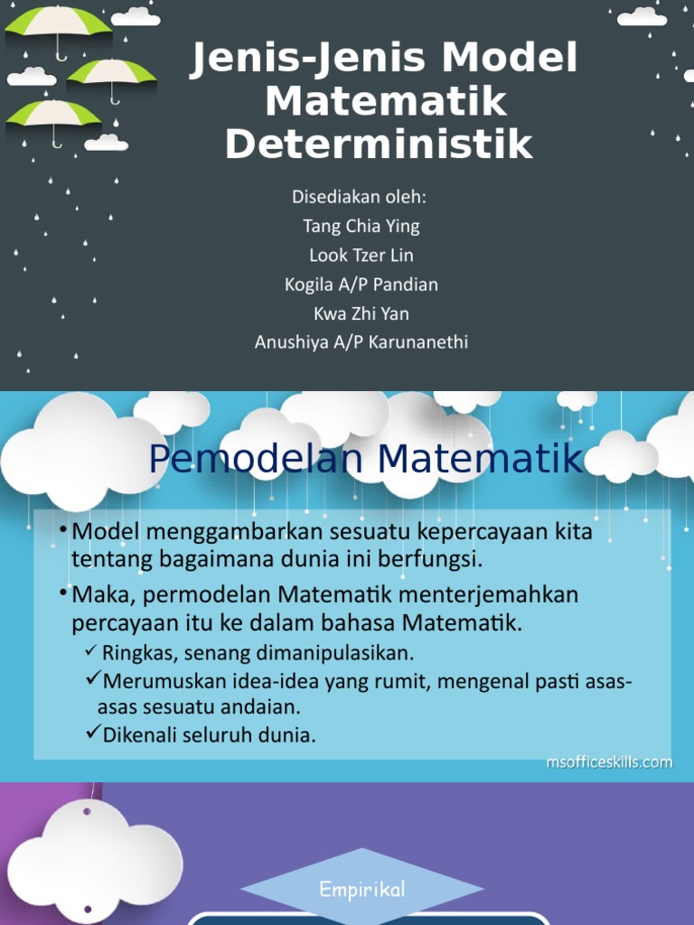Model Matematik Deterministik | PDF