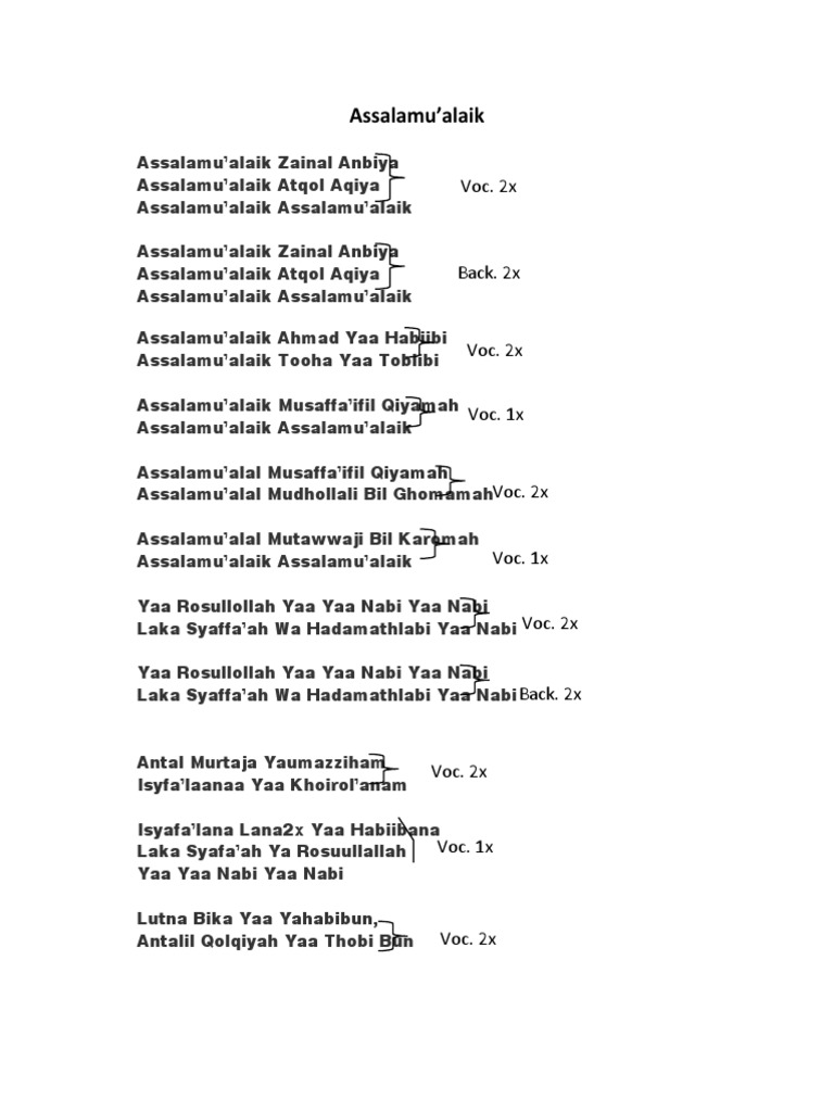 Assalamualaik | PDF | Religion & Spirituality