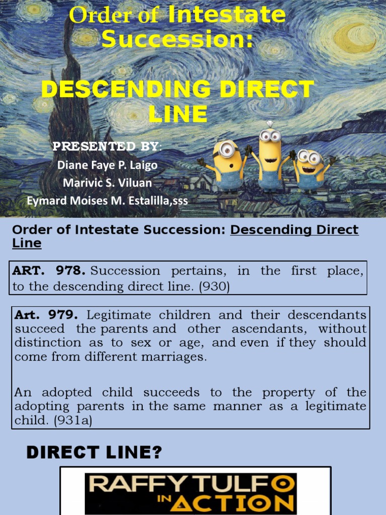 Order of Intestate Succession GR - 2 | PDF | Intestacy | Legal Documents