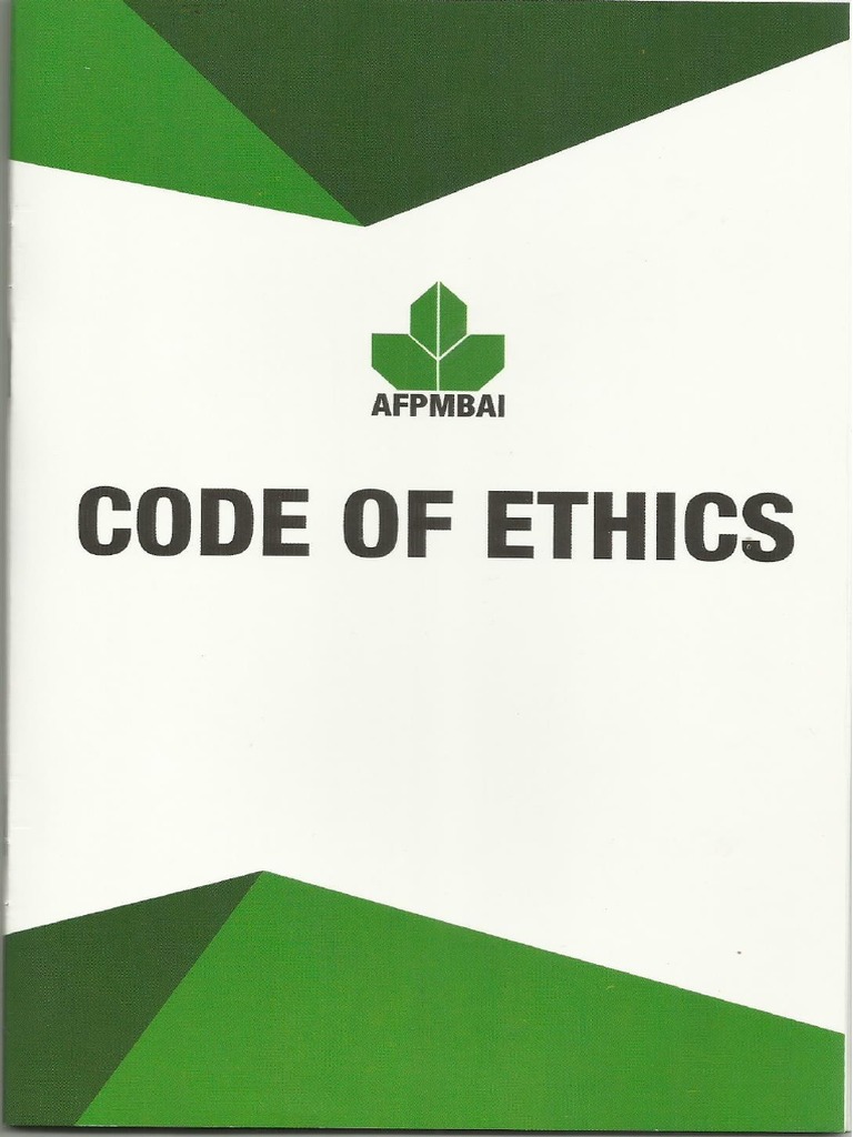Afp Code of Ethics PDF | PDF