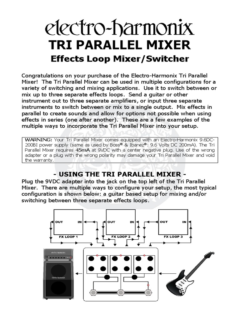 Electro Harmonix Tri-Parallel-Mixer | PDF | Radio | Electromagnetic ...