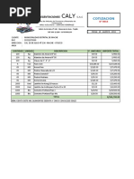 Cotizacion de Materiales de Construcción | PDF