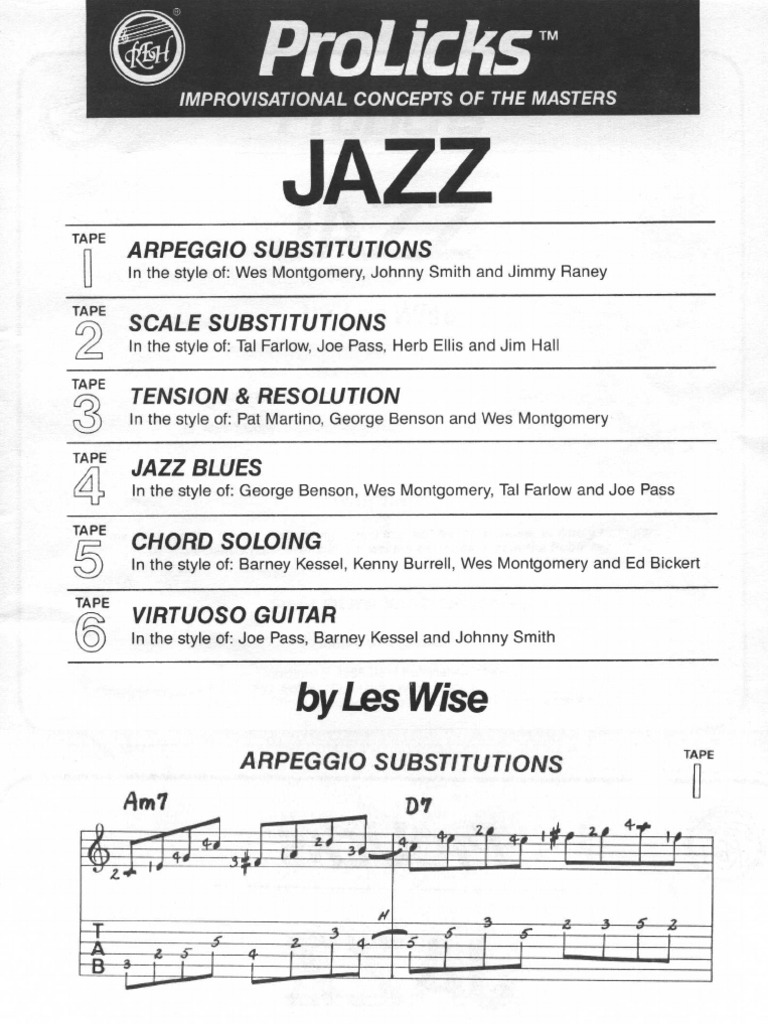 Les Wise Jazz Guitar Method | PDF