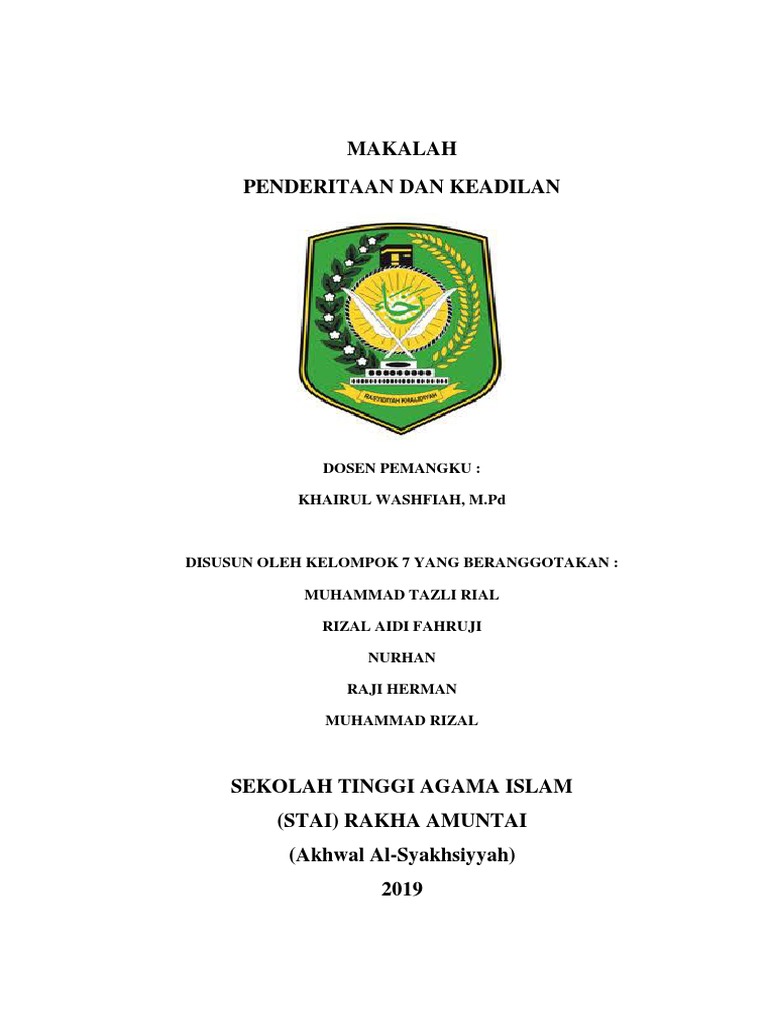 Makalah IAD, ISD, IBD - Penderitaan Dan Keadilan | PDF