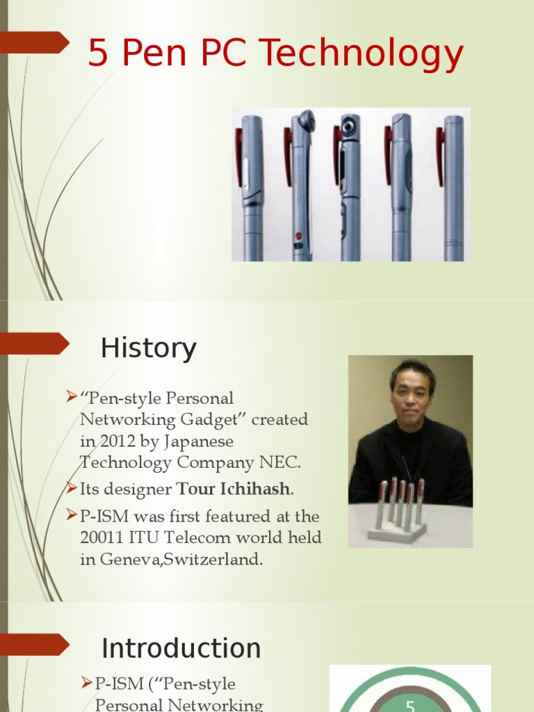 5 Pen PC Technology | PDF | Personal Computers | Computer Keyboard