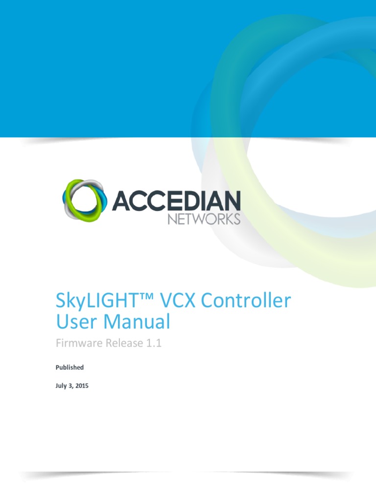 SkyLIGHT VCX Controller v1.1.x User Manual | PDF | Public Key ...