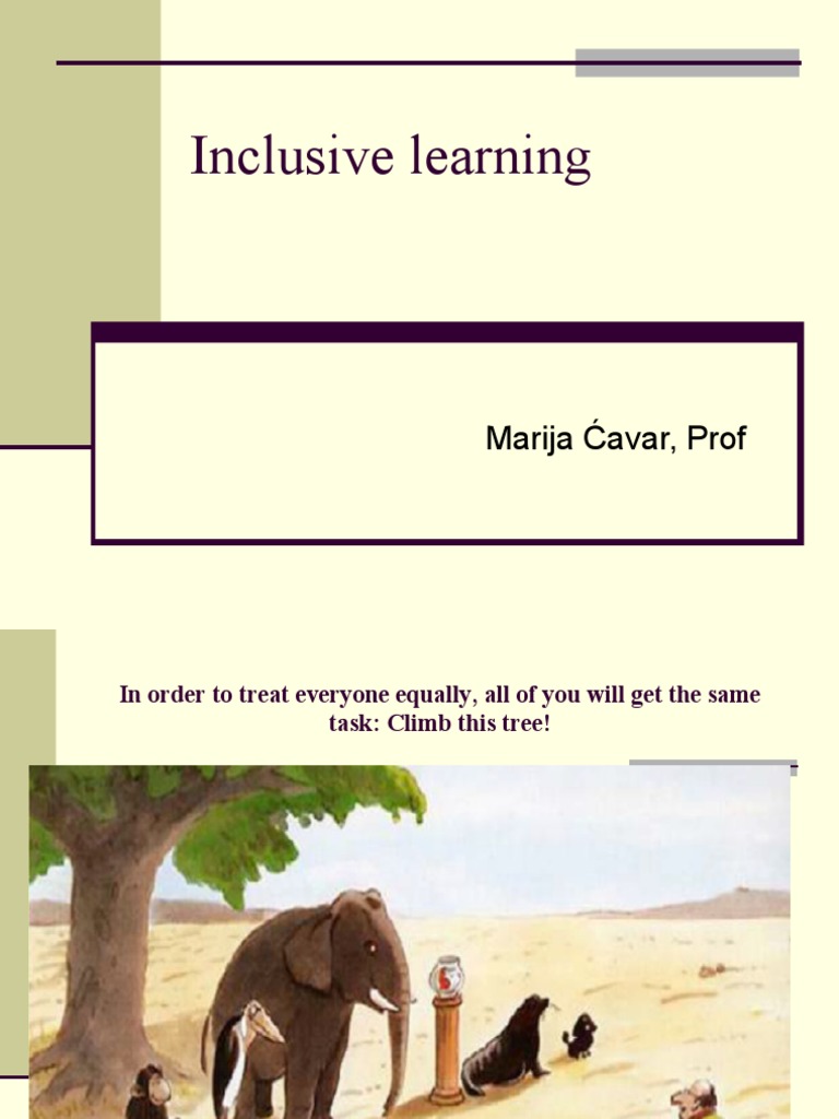 Inclusive Learning Seminar | PDF | Special Education | Inclusion ...