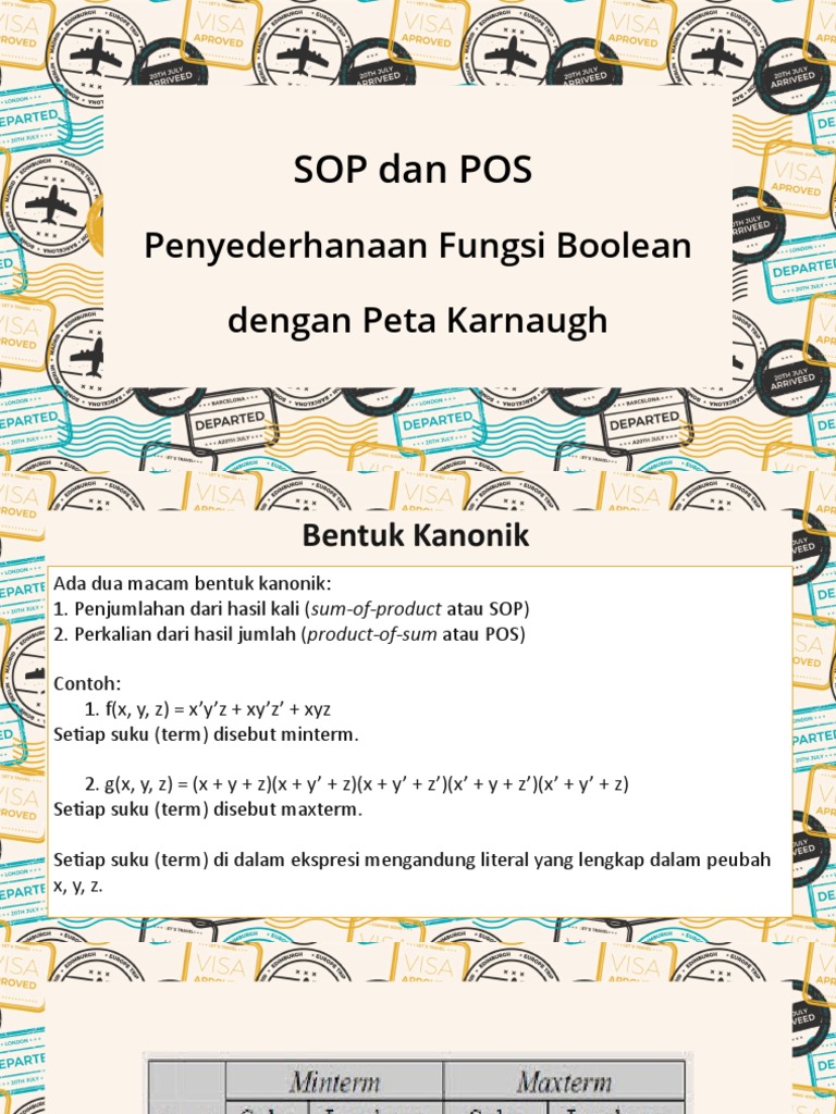 Sop Dan Pos Peta Karnaugh | PDF