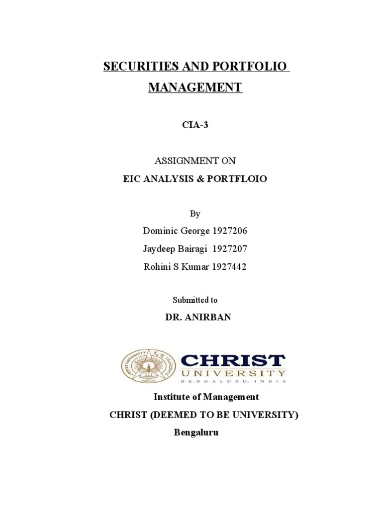 Eic Analysis | PDF | Inflation | Equity (Finance)
