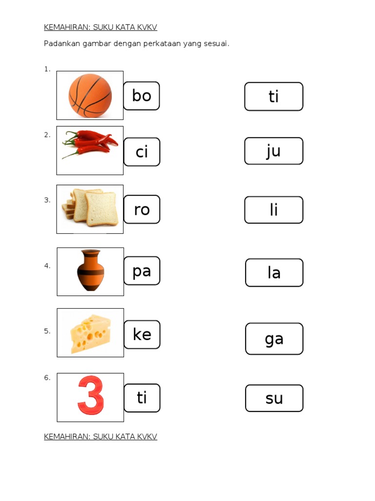 Latihan KVKV Padankan 2 | PDF
