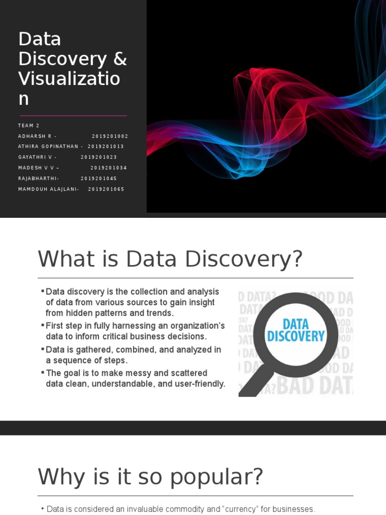 Data Discovery & Visualization - New | PDF | Data Analysis | Data Mining