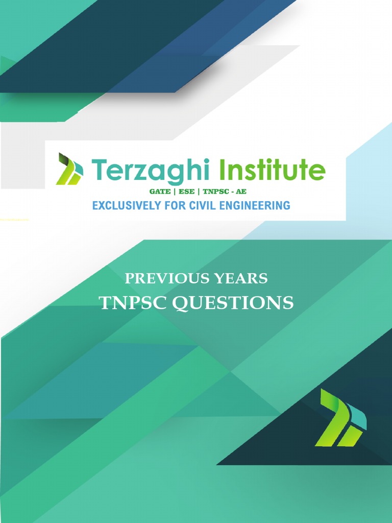 TNPSC AE Previous Year Question Paper With Solution | PDF | Bending ...