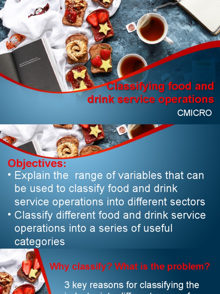 Classifying Food and Drink Services | PDF | Restaurants | Franchising