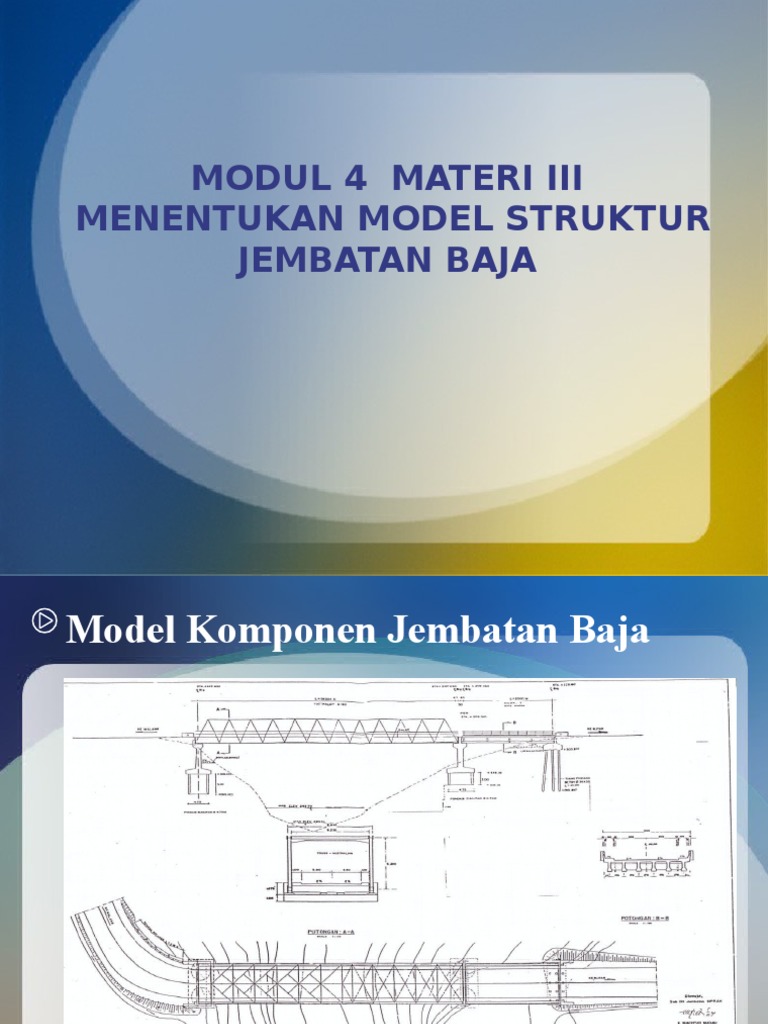 Modul 3 (3) Model Jembatan Baja | PDF