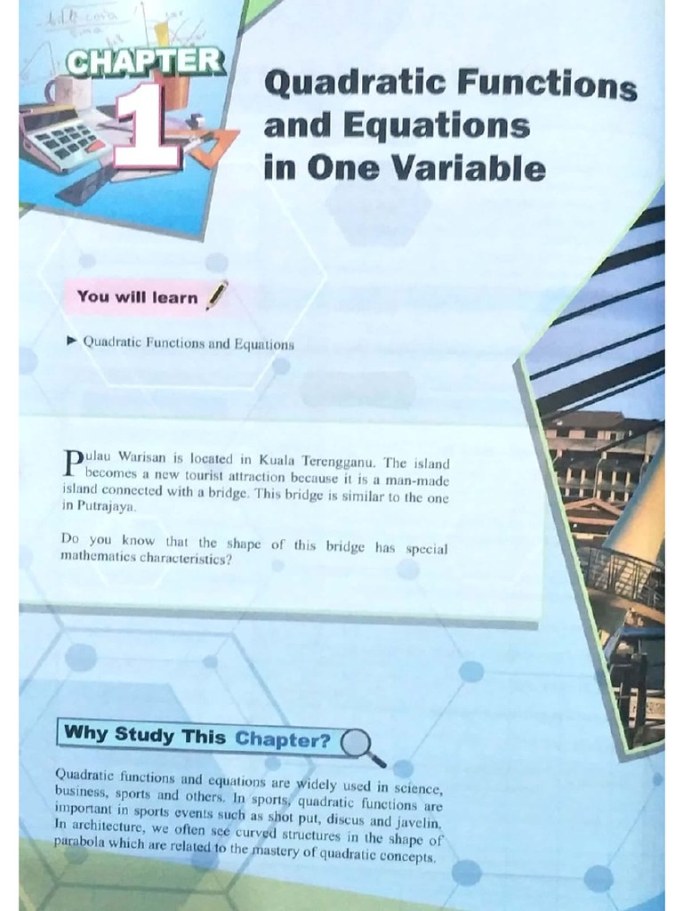 Chapter 1 Mathematics Form 4 KSSM | PDF