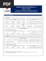 Formulario Registral N°1 Ley 27157 Propiedad Exclusiva | PDF | Propiedad | Derecho Civil (Common ...