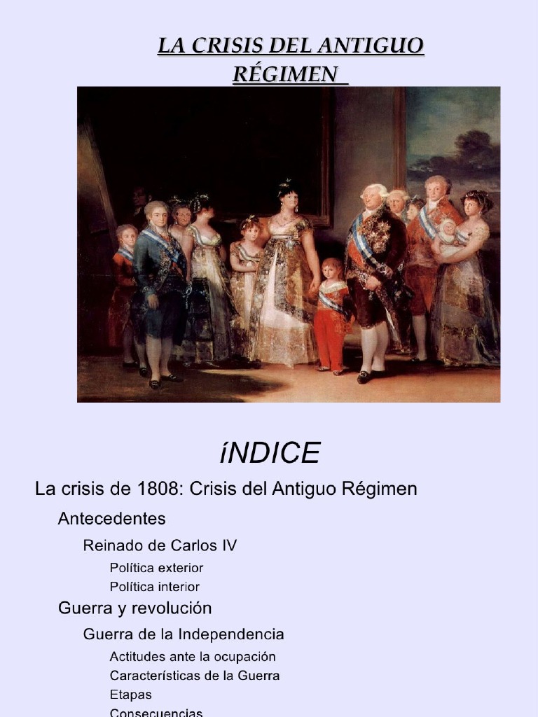La Crisis Del Antiguo Regimen Pdf