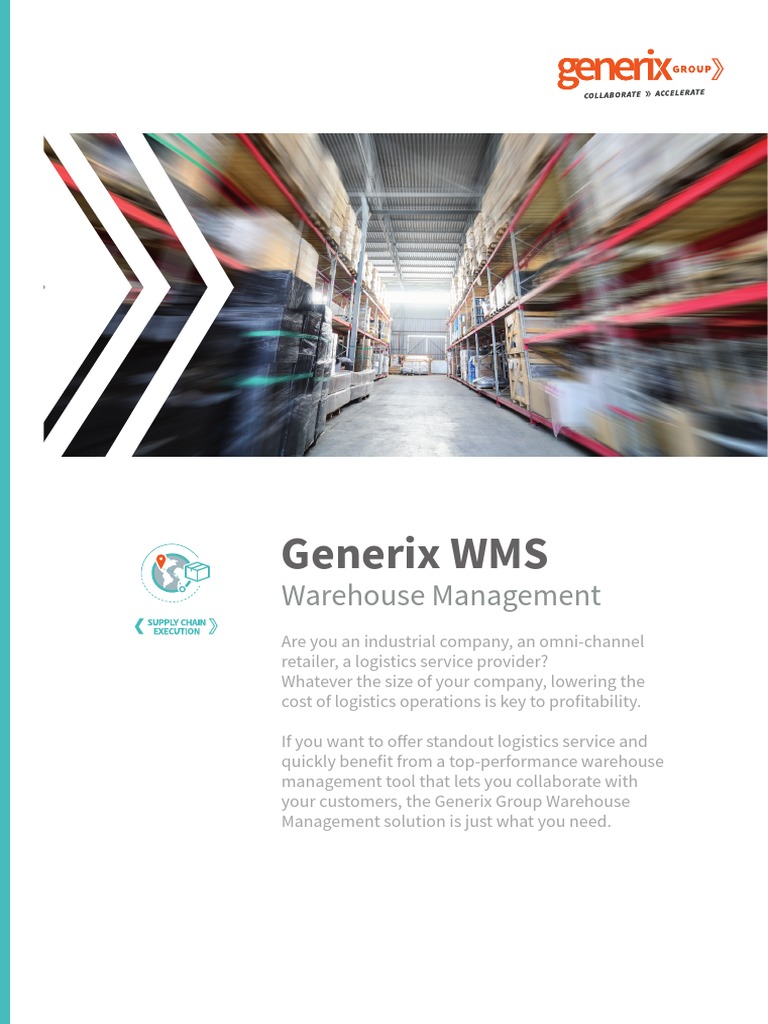 PS SCE Generix Warehouse Management System WMS EN | PDF | Warehouse ...