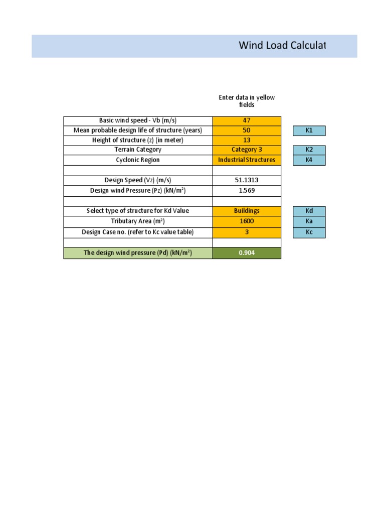 Wind Load Calculation | PDF | Wound | Applied And Interdisciplinary Physics