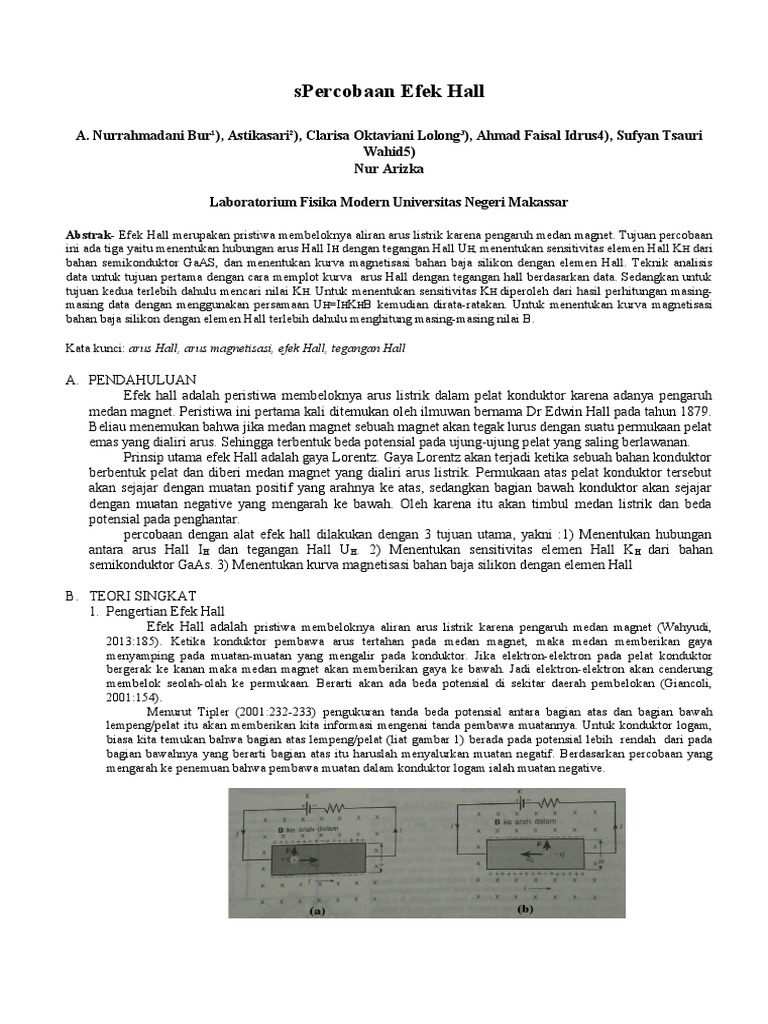 Artikel Efek Hall | PDF