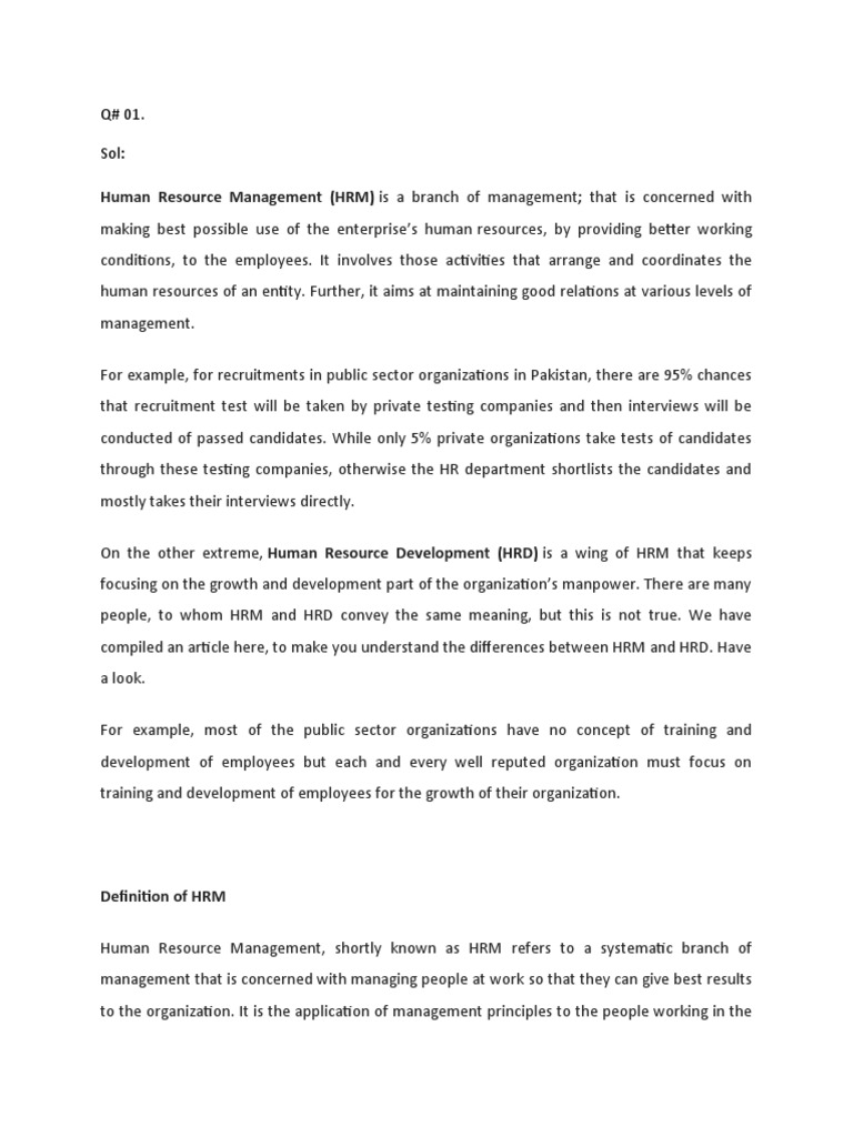 HRM Assignment 1 | PDF | Performance Appraisal | Human Resource Management