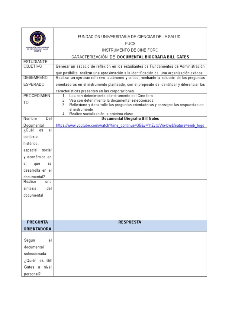 Instrumento Cine Foro | PDF | Informática y tecnología de la ...