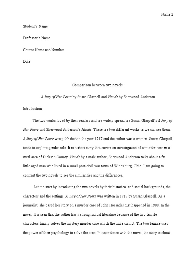 Comparison Between Two Novels | PDF | Novels