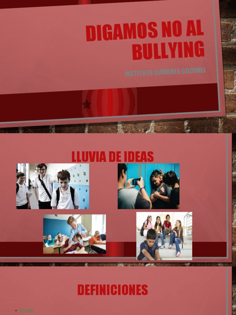 Digamos NO Al Bullying | PDF
