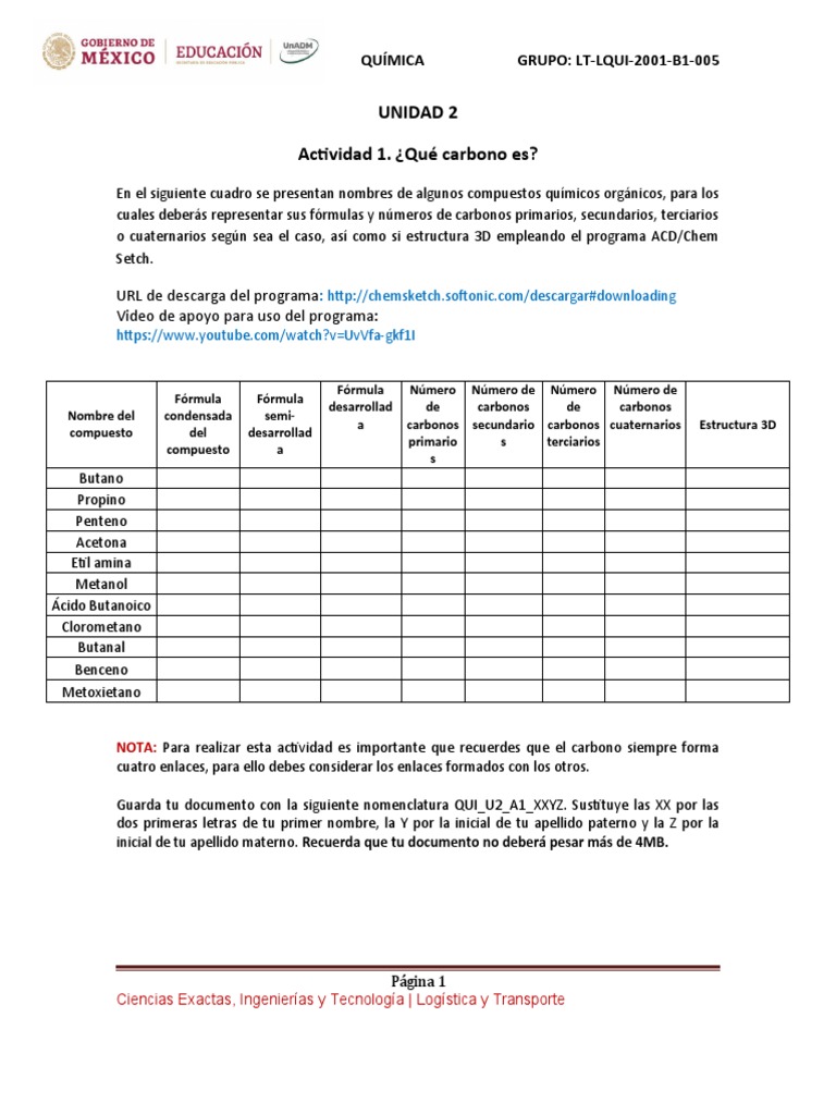 Actividad 1 U2 2020-1 | PDF