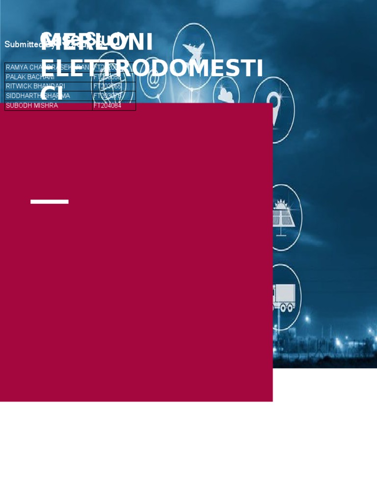 Merloni Case - Group 13 | PDF | Transport | Warehouse