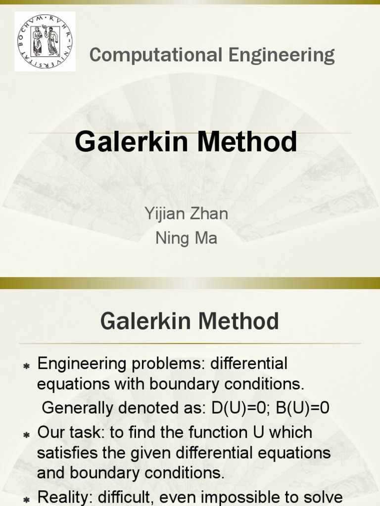 Galerkin Method | Basis (Linear Algebra) | Function (Mathematics)