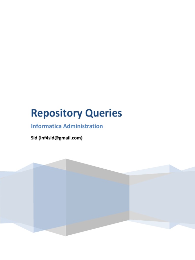 Repository Queries - Udemy | PDF | Metadata | Databases