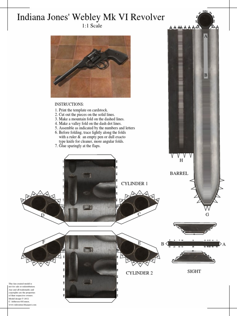Indy's Webley Revolver - No Lines | PDF | Military Technology | Small Arms