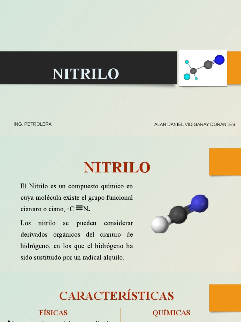 Nitrilo | PDF | Cianuro | Compuestos químicos