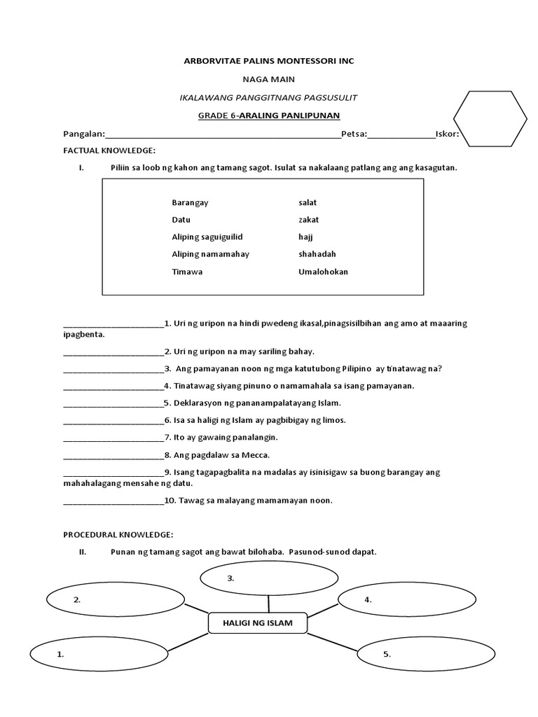 GRADE 6-ARALING PANLIPUNAN-allen | PDF