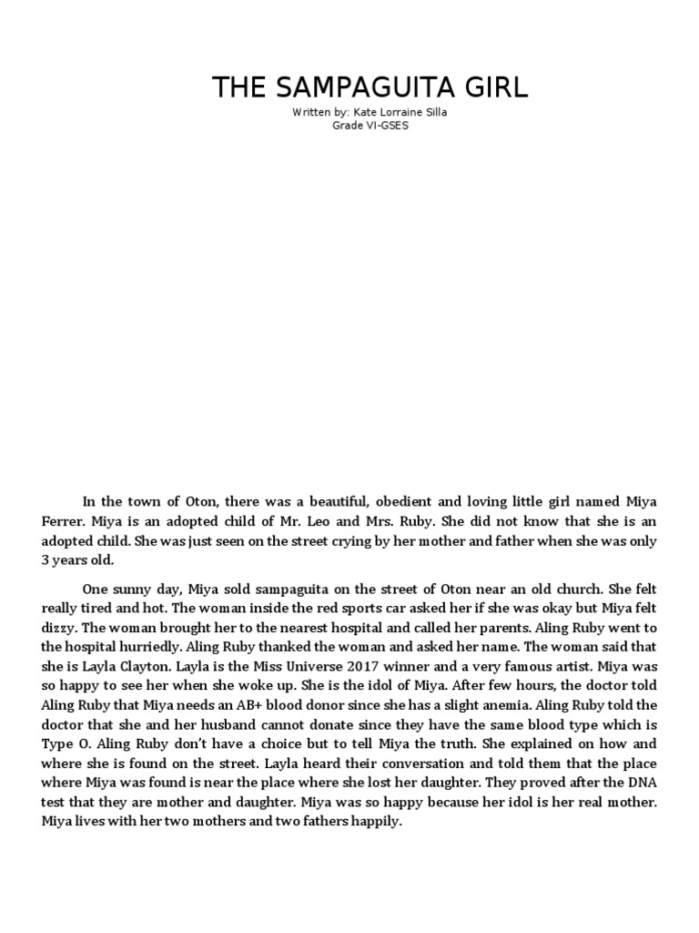 Make Up Story-The Sampaguita Girl | PDF