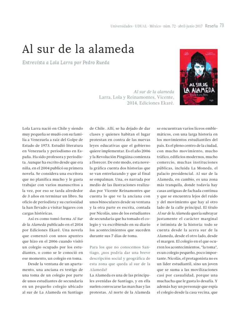 Rev Universidades - Lola Larra PDF | PDF | Novelas | Libros