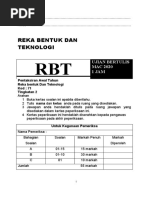 Soalan Uasa RBT Tingkatan 2 | PDF