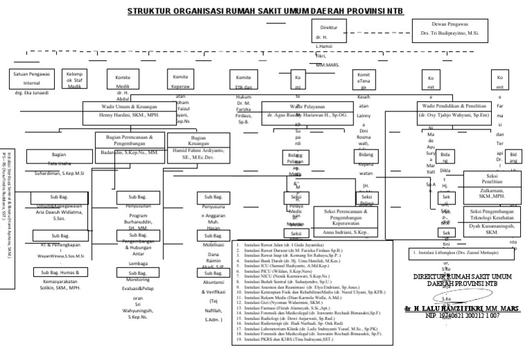 STRUKTUR ORGANISASI RSUD Prov - NTB | PDF