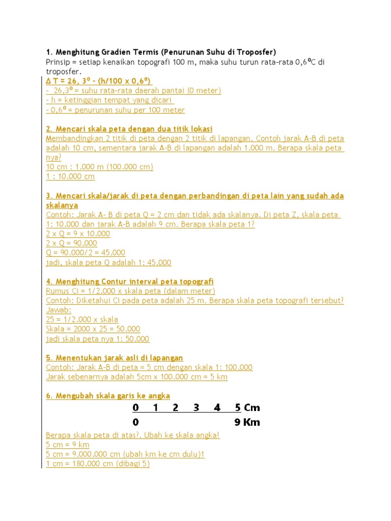 Rumus Rumus Geografi | PDF