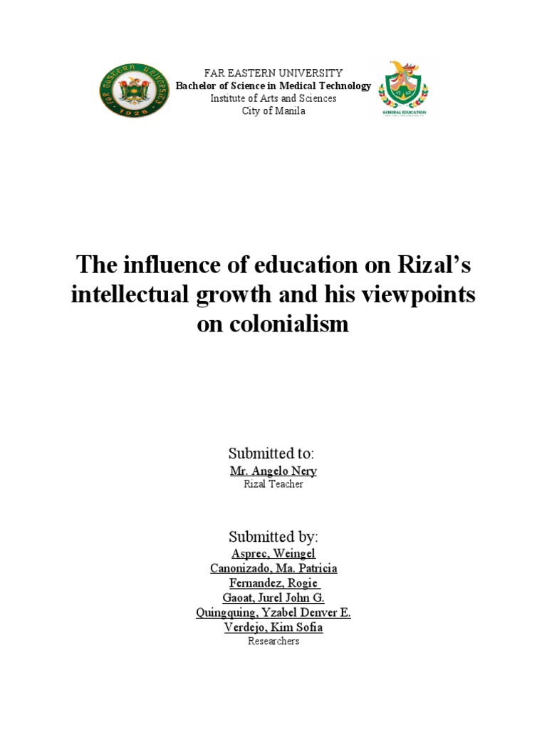 Research Paper On Rizal | PDF | Philippines
