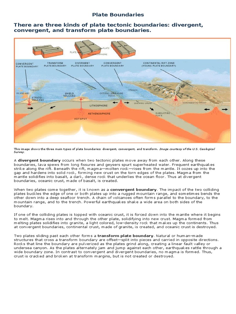 Plate Boundaries | PDF