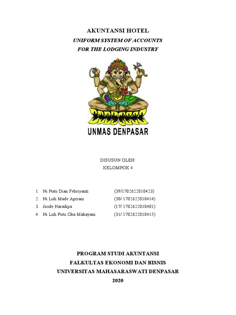 (KLP 4) Uniform System of Accounts For The Lodging Industry | PDF