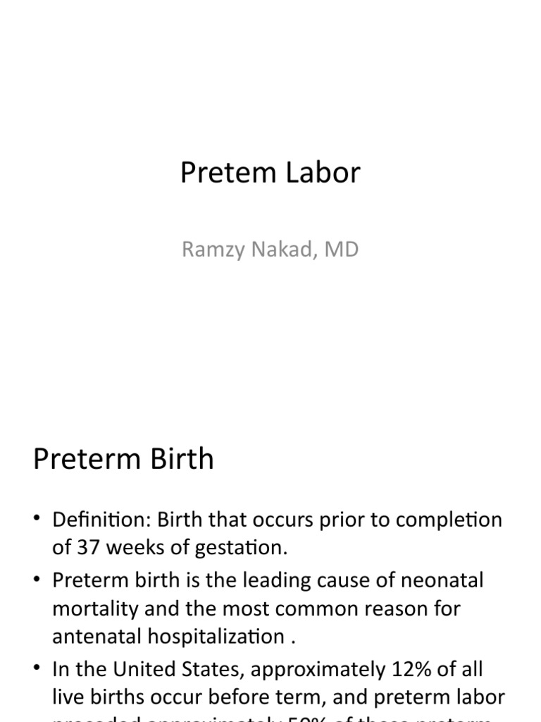 Preterm Labor | PDF | Preterm Birth | Childbirth